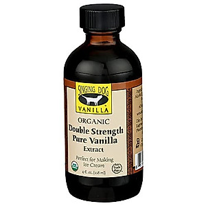 Singing Dog Organic Double Strength Pure Vanilla Extract, 4oz