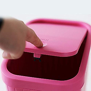 TJLMZ Commercial Slim Trash Can, No Handle，Stylish and Durable (Color : B)