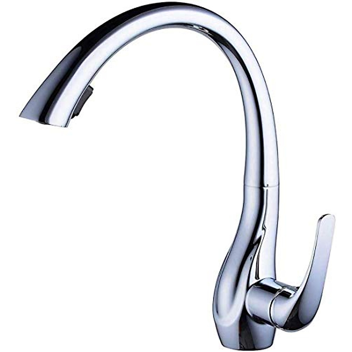 Y-LKUN Taps Modern Kitchen Sink Basin Mixer Tap Single Handle Sink Mixer Tap Pull-Out Faucet Sink Can Rotate Single Handle Single Hole Faucet