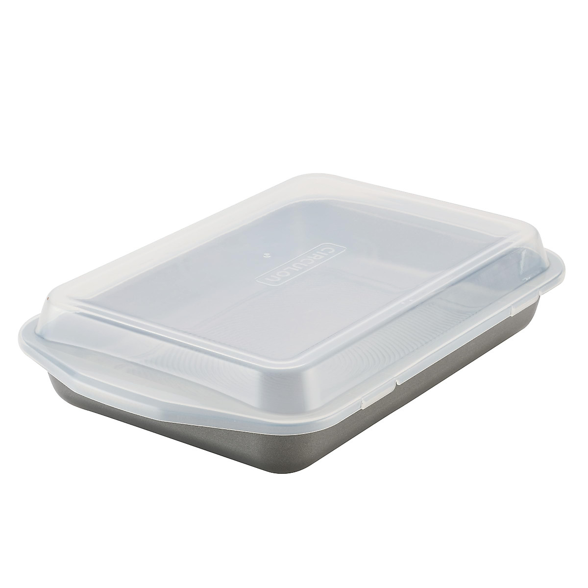 Circulon Total Nonstick Baking Pan With Lid / Nonstick Cake Pan With Lid, Rectangle - 9 Inch x 13 Inch, Gray