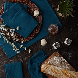 DII Recycled Cotton Kitchen Collection Dishtowel Set, 18x26, Teal, 6 Piece