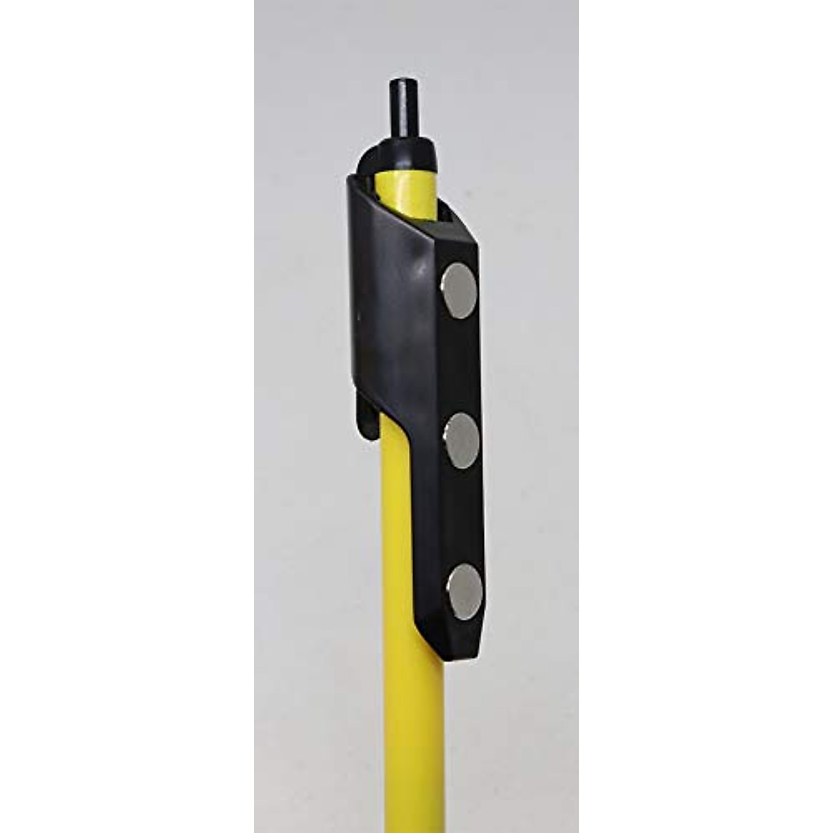 RevMark Magnetic Pen Holder with 12 Black Ink Ballpoint Pens, Made in the USA, Great for Toolboxes, Toolbench, Desks, Metal Surfaces. Ideal for construction, teachers, offices and more. (Neon Yellow)