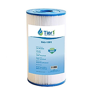 Tier1 Pool & Spa Filter Cartridge | Replacement for Watkins 31489, Filbur FC-3915, Unicel C-6330, C-6430, Pleatco PWK30, SD-00328 and More | 30 sq ft Pleated Fabric Filter Media