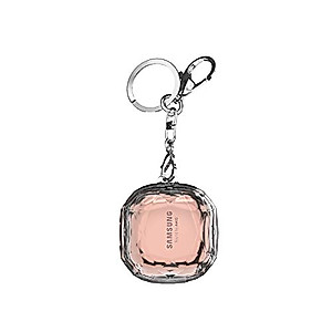 EZICOK Compatible with Samsung Galaxy Buds Live Case (2020), Geometric Designed Hard PC Shockproof Headphones Protective Cover Portable with Keychain for Galaxy Buds Live Earbuds Accessories (Clear)