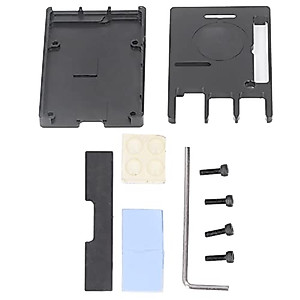 Heat Dissipation Enclosure, Silicone Pad Aluminum Alloy Cooling Box Resistant Good Acrylic Plate Compatibility for 3B 3B Development Board