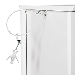 Yaheetech Bathroom Floor Storage Cabinet, Freestanding Side Table Storage Organizer Unit with Drawer and Single Shutter Door, L12.6xW12xH34.5 Inches