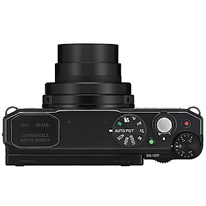 Pentax MX-1 12 MP Black Digital Camera with 4x Optical Image Stabilized Zoom and 3-Inch LCD Screen