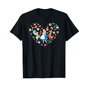 Disney Alice in Wonderland Tea Party Heart Valentine’s Day T-Shirt