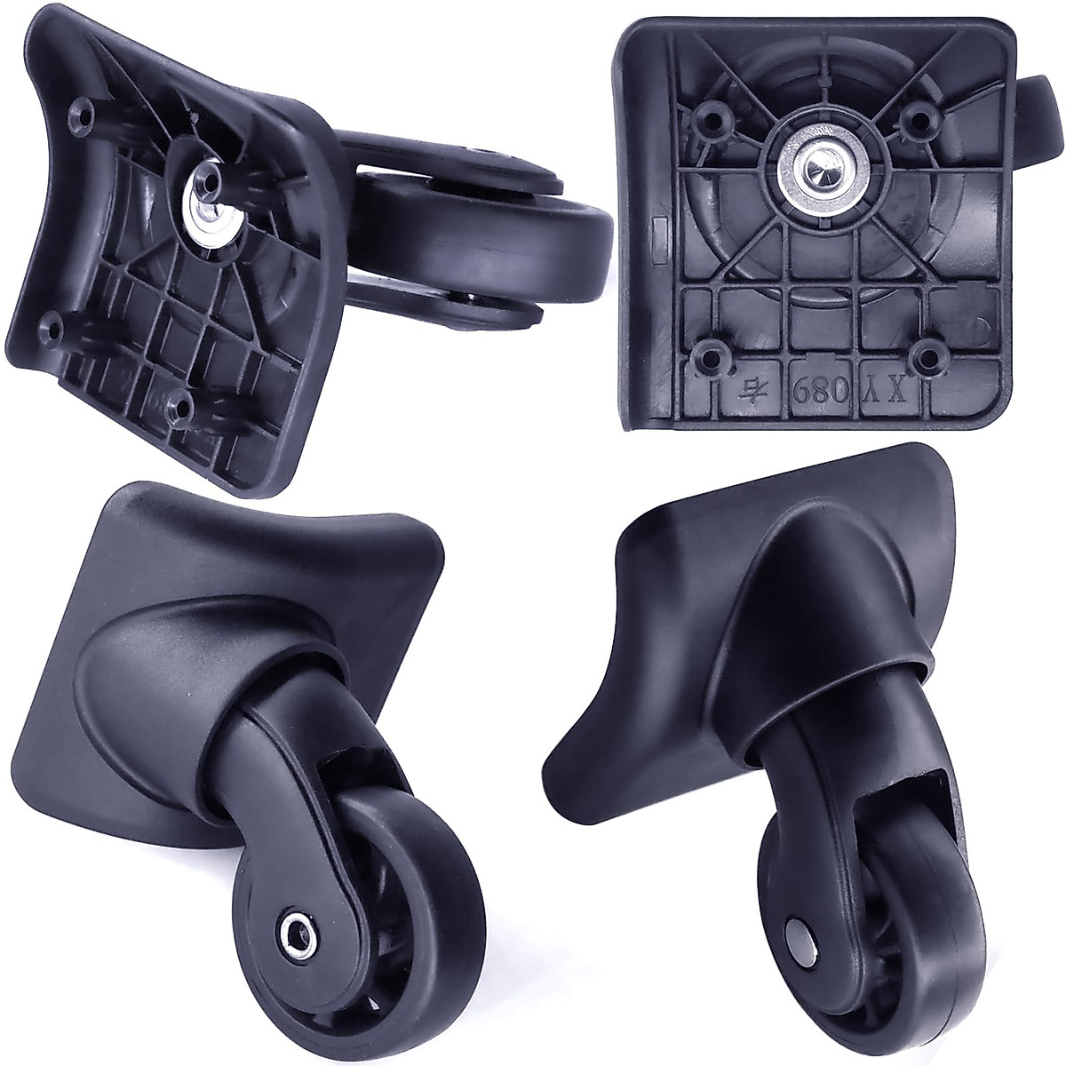 Replacement Luggage Wheel Repair Suitcase Bag Parts Spinner Wheels Casters a Pair（W149,2 pcs)