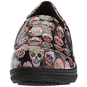 Easy Works Women's Bind Health Care Professional Shoe, Skull Patent, 6 B(M) US