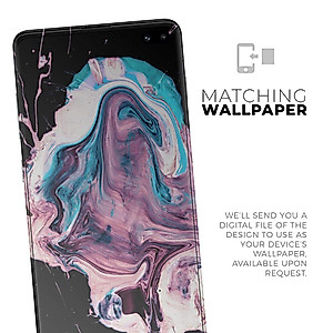 DesignSkinz Liquid Abstract Paint V62 Protective Vinyl Decal Wrap Skin Cover Compatible with The Samsung Galaxy S20 (Screen Trim & Back Glass Skin)