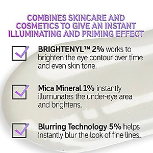 The INKEY List Brighten-I Eye Cream, Reduce Dark Circles and Boost Skin’s Radiance, Under-Eye Makeup Primer, 0.50 fl oz