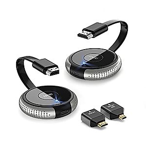 AIMIBO Wireless HDMI Transmitter & Receiver 4K, Streaming 2.4/5GHz Smooth Video/Audio to Monitor, Projector, HDTV, HDMI Wireless Extender 165FT/50M for Laptop, PC, Camera, Blu-ray, PS5, iPhone, Tablet