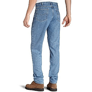 Carhartt Men's Relaxed Fit Heavyweight 5-Pocket Tapered Jean, Stonewash, 36 x 32