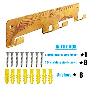 Universal Fit VR Wall Mount Fits for Oculus Quest/Quest 2/Rift/Rift S/Valve Index/HTC VIVA,HP Reverb G2, Elegant VR Gaming Headsts Storage Hanger,Controller Stand Hook for,Natural Wood Color