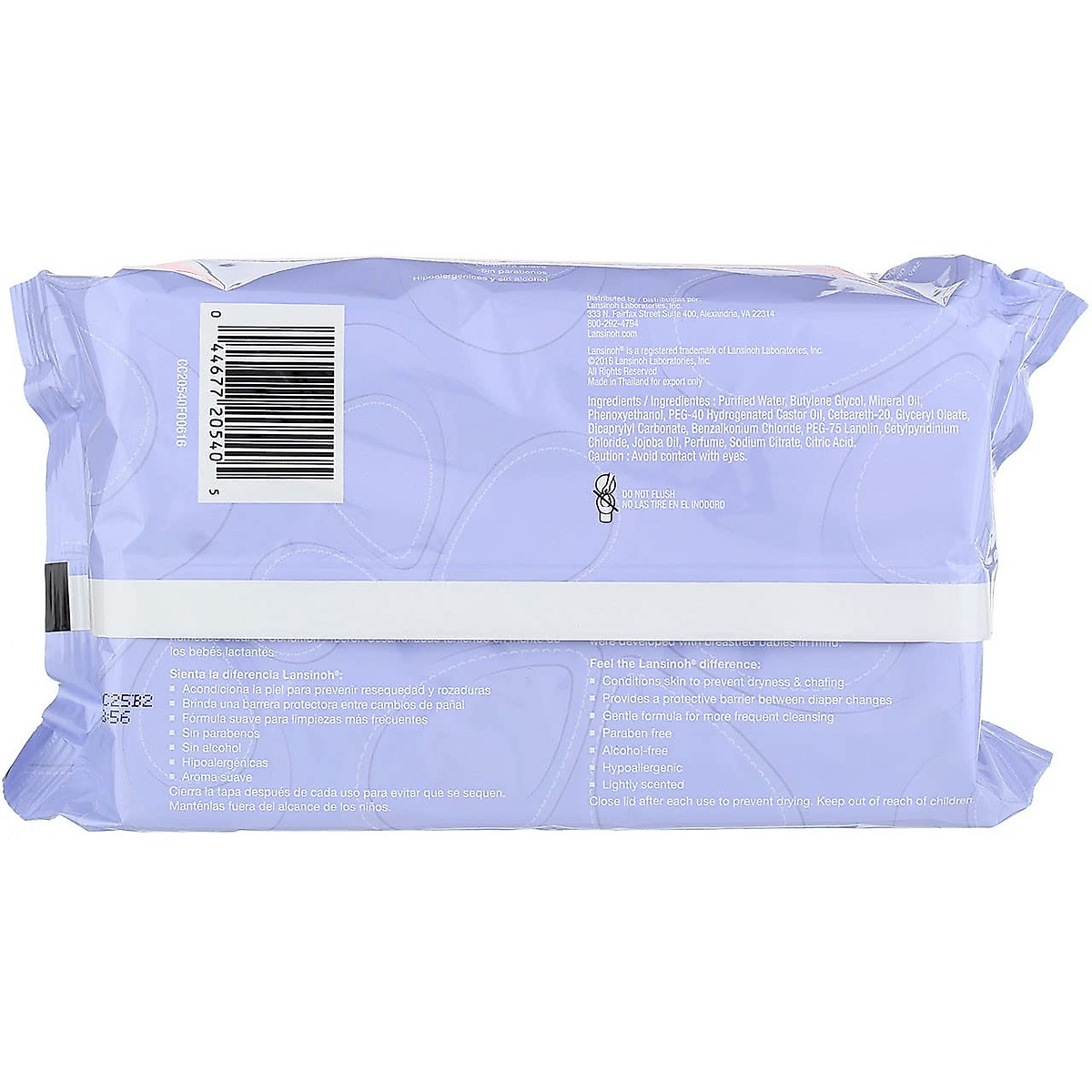 Lanisinoh Clean and Conditioning Cloth Baby Wipes 80 Count (6 Pack)