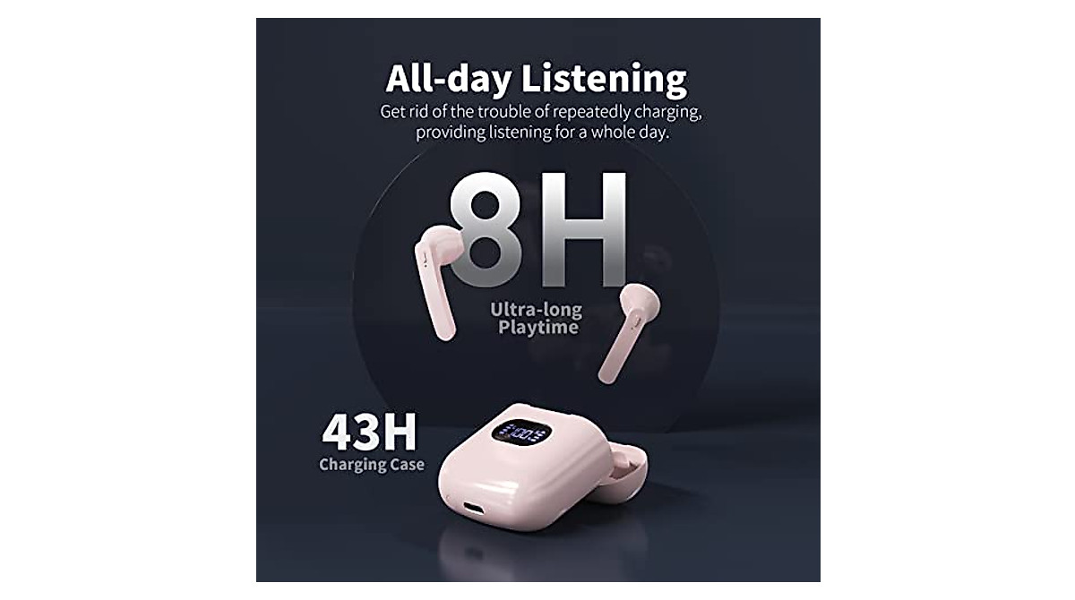 Bluetooth Headphones: Premium Sound & 43H Playtime