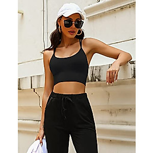 Sykooria 1-3 Pack Strappy Sports Bra for Women Sexy Crisscross Open Back for Yoga Running Athletic Gym Workout Fitness Tops