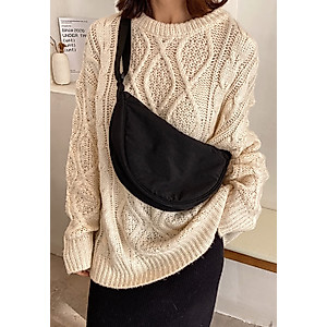 Crossbody Bag Hobo Sling Crescent Bag Women Men Trendy Small Shoulder Bag Purse Dumpling Bag Casual Handbag Adjustable Strap