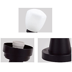 WANQINV Simple Acrylic Pillar Lanterns Outdoor Waterproof Pillar Lights PS Plastic Material Post Light Villa Landscape Lantern Home Door Street Lamp Garden Decorative Column Lamps (White)