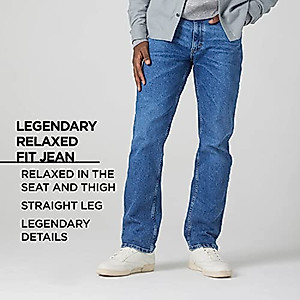 Lee Men's Legendary Relaxed Straight Jean, True Blue, 40W x 30L