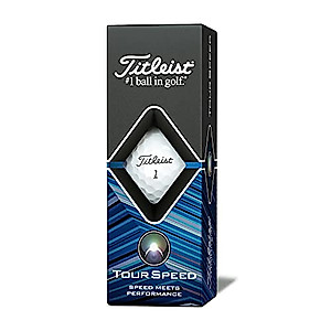 Titleist Tour Speed Golf Balls, White, (One Dozen)