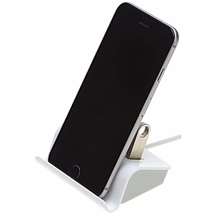 Artix M-325 USB 3.0 4-Port Portable Hub (NOT A Charger) with 2-Foot USB 3.0 Cable - 4-Port Hub with Stand (Silver)