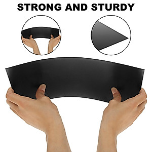 ZUQIAN 4 Pack Black Anodized Aluminum Sheet Metal 6 x 12 x 1/25 Inch (1mm Thick) Anodized Aluminum Metal Plates Blanks for Home Decoration, Laser Engraving, Crafting