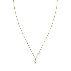 Helen Ficalora Birth Jewel Disk Charm With Pink Tourmaline Yellow Gold