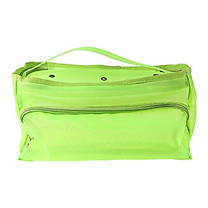 ARTIBETTER Sewing Accessories Sewing Accessories Knitting Yarn Storage Bag Mesh Wool Organizer Tote Bag Yarn Holder (Light Green) Mesh Knitting Bag Zippered Tote