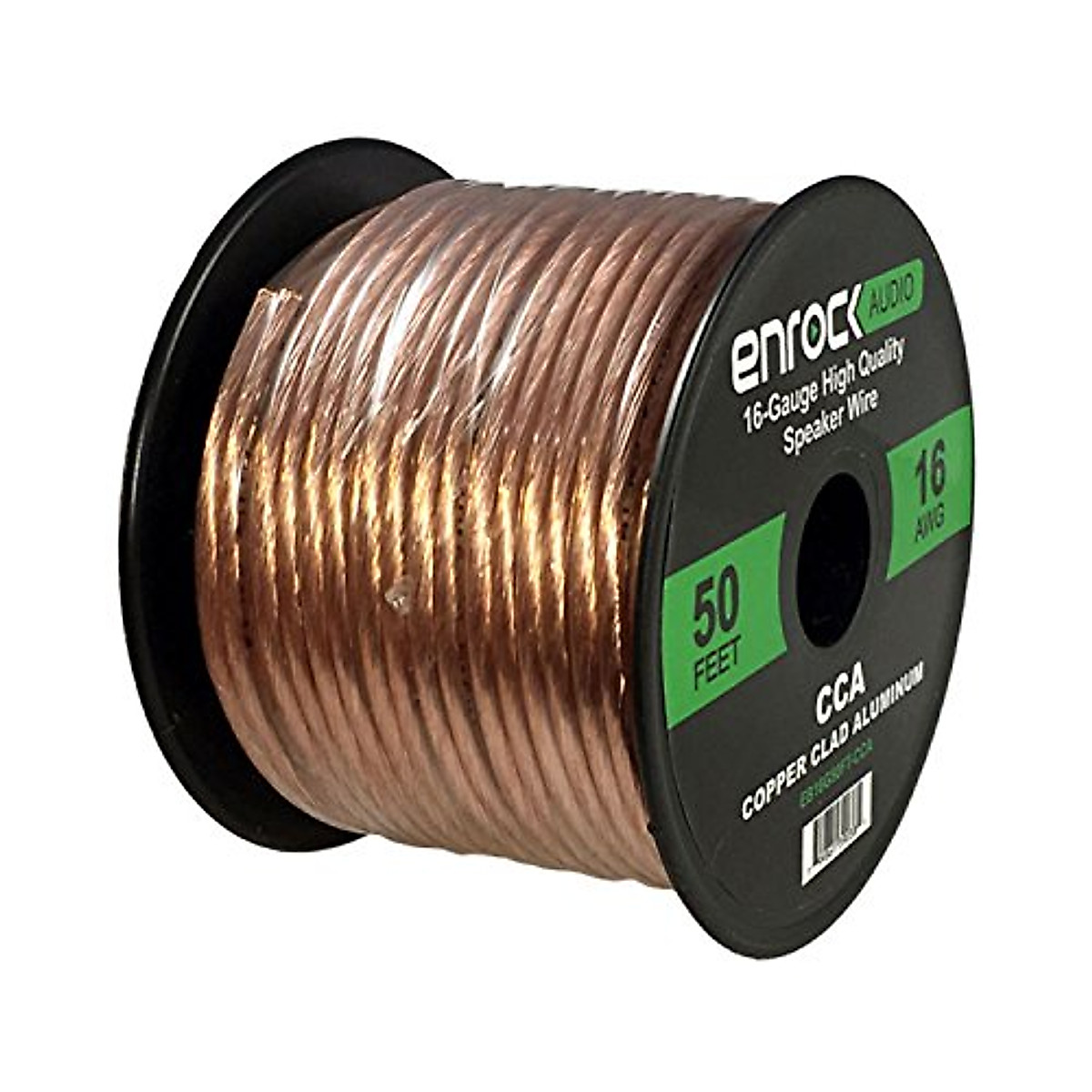 4X Kicker 450W 6x8 CS Series 2-Way Black Car Coaxial Speakers, 4X Enrock 16 Gauge Speaker Harness Adapter W/Red Bullet for Select Ford Vehicles 1998-UP, Enrock Audio 16-Gauge 50 Foot Speaker Wire