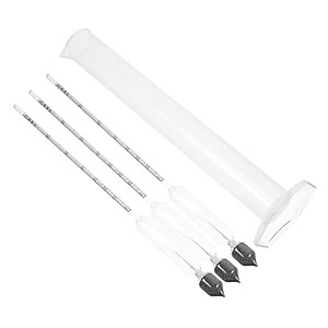 Garneck 3 Sets Wine Making Kit Hydrometer for Beer Brewing Alcoholmeter Tester Kit Compact Graduated Cylinder Household Alcohol Meter Convenient Alcohol Meter Hydrometer Beer Meter Glass