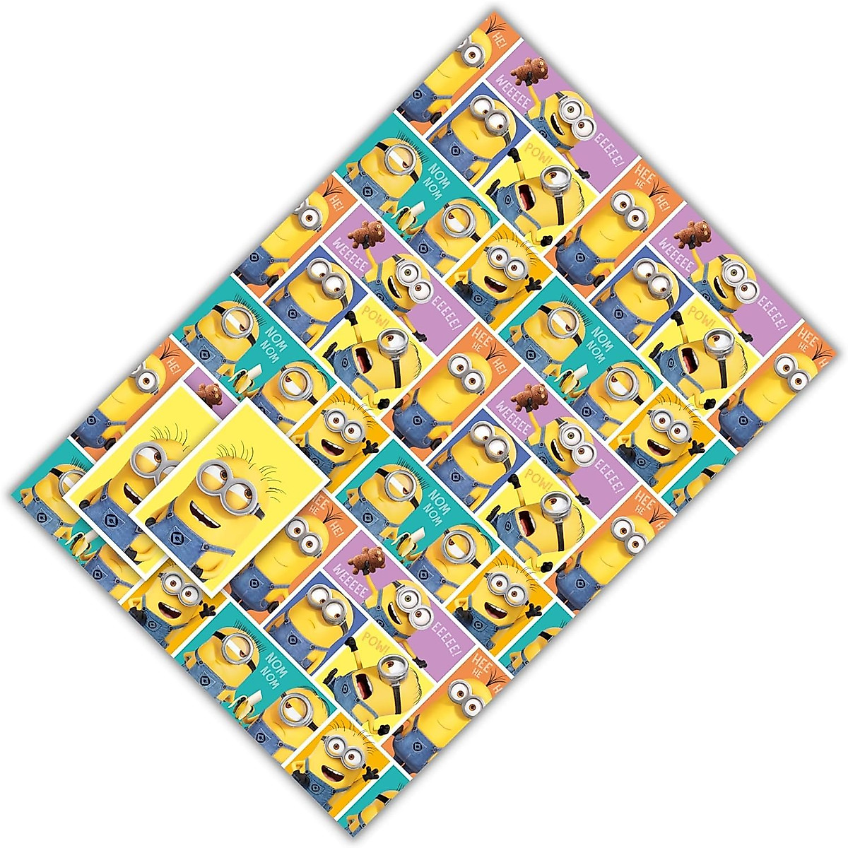 Danilo Despicable Me Wrapping Paper, Despicable Me Gift Wrap 2 Sheets Of Gift Wrap And 2 Gift Tags