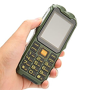 Unlocked Senior Cell Phone, Big Button Dual SIM Senior Phone, Easy to Use Mobile Phone with Large Capacity Battery, Flashlight, SOS Key, Voice Recorder, Calendar, Alarm Clock, Calculator, Green