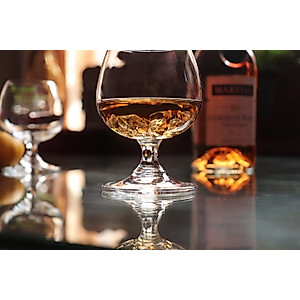 BothEarn Small Clear Brandy Snifter Set of 2, 8.5 Ounce (250 ml) Crystal Whiskey Cognac Glass, Good for Wedding Bar Party Home Cocktail