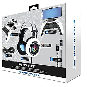 Bionik BNK-9083 PS5 Pro Kit - Essential Accessories - Headset, Charge Base, Cable