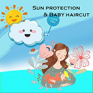 JenniferBaby Baby Toddler Kid Bath Cap,Bath Hat,Shower Cap,Bathing Protection for Showers Bathtub Sun Bathing, Hair Cutting/Trimming with Adjustable Strap (fits 14-23'' Head Circumference)