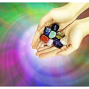 Chakra Stones Set of 7+1, Protection Crystals for Chakra Balancing, Healing Crystals and Stones for Crystal Therapy, Meditation & Reiki, Tumbled & Polished