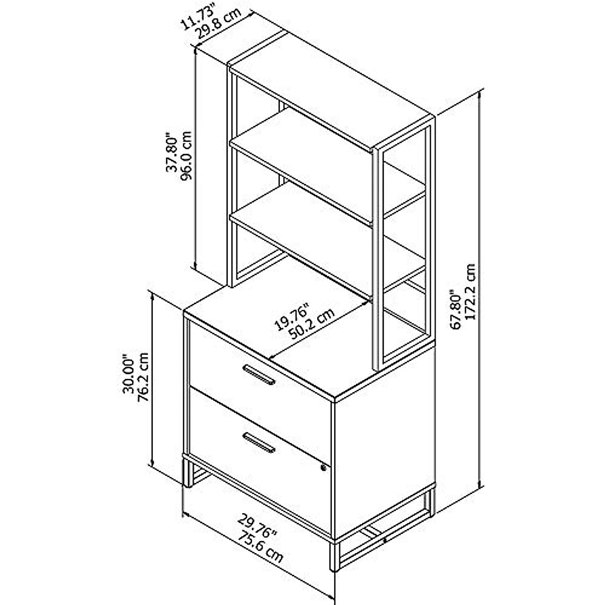 Bush Business Furniture Method Home Office Desk, White
