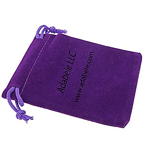 Adabele Real Natural Purple Amethyst Bracelet 7 Inch Stretch Gemstone Beaded Bracelet Chakra Healing Crystal Stone Jewelry Women Mom Gift GB6-A16