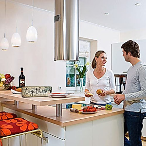 Family Wall Art Decor Inspirational Quotes Wall Hanging Sign-Together is Our Favorite Place to Be-Motivational Home Wall Art Decor Wood Plaque Sign 16"x5"