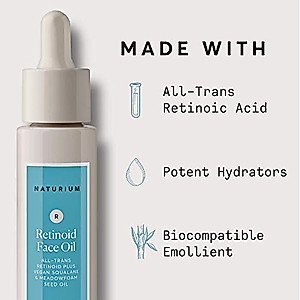 Naturium Retinoid Face Oil - 1oz, With Advanced Retinol Ester, Squalane & Meadowfoam Seed Oil The Power of Retinol Without the Irritation, Even Skin Tone Facial Serum