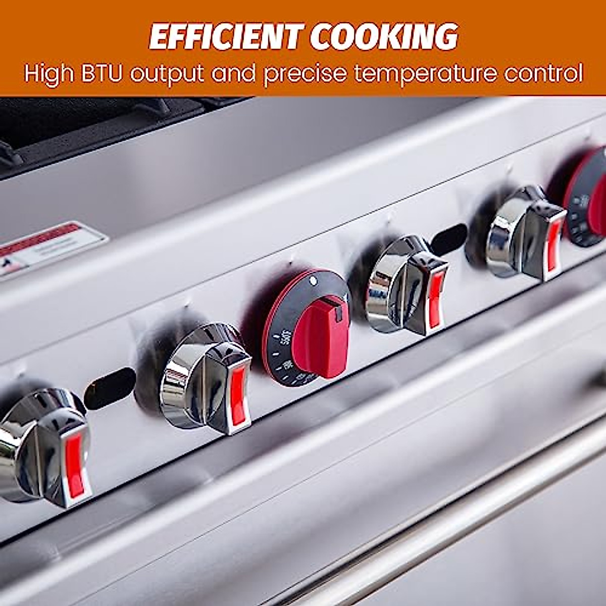 EASYROSE 60 Inch Gas Range 6 Burner Heavy Duty Ranges With Griddle, Salamander & 2 Ovens, Commercial Range for Kitchen Restaurant - 276,000 BTU, ETL Certified