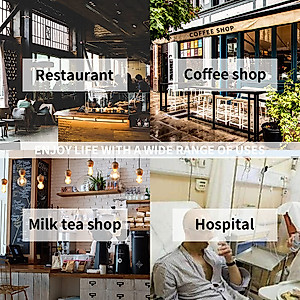 Honest ECO 100 pcs Flexible Drinking Straws Individually Wrapped,0.47inch Extra-wide Bendy Straws, Bubble Boba Milkshake Smoothie Straws