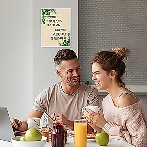 Speaking Kindly to Plants & Humans- Motivational Positive Quotes Wall Art Decor Sign, Modern Typographic Inspirational Wall Print for Home Decor, Office Decor & School Decor. Unframed- 8x10"