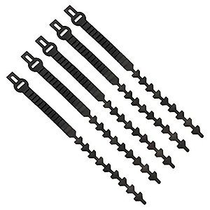 YARNOW Garden Plant Twist Ties Twist Ties Plant Support Wall Vines Fixing Tools Gardening Tree Shrub Supplies for Tree Branch Vine Shrub Black 5pcs