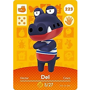 Del - Nintendo Animal Crossing Happy Home Designer Amiibo Card - 223