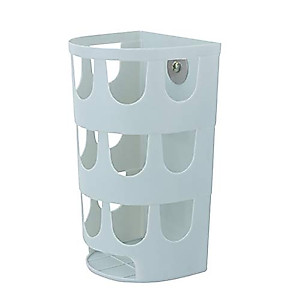 POPETPOP Hanging Rabbit Hay Rack Feeder - Plastic Fixable Small Pet Food Container, Less Wasted Rabbit Caged Hay Rack Manger for Hamster/Guinea Pig/Chinchilla/Small Animals/Bird