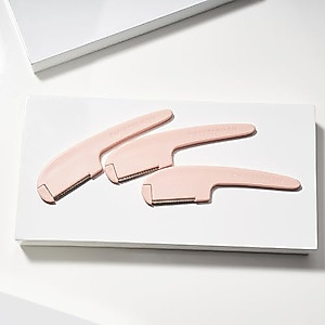 Tweezerman Prep and Plane Facial Razors for Hair Removal and Exfoliation, 3 Count