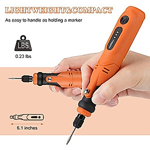 HARDELL 3.7V Cordless Rotary Tool, Rechargeable Rotary Tool Kit with 3-Speeds, Mini Rotary Tool with 94 Accessories for DIY Crafting, Drilling, Sanding, Cutting, Grinding, Polishing, Engraving